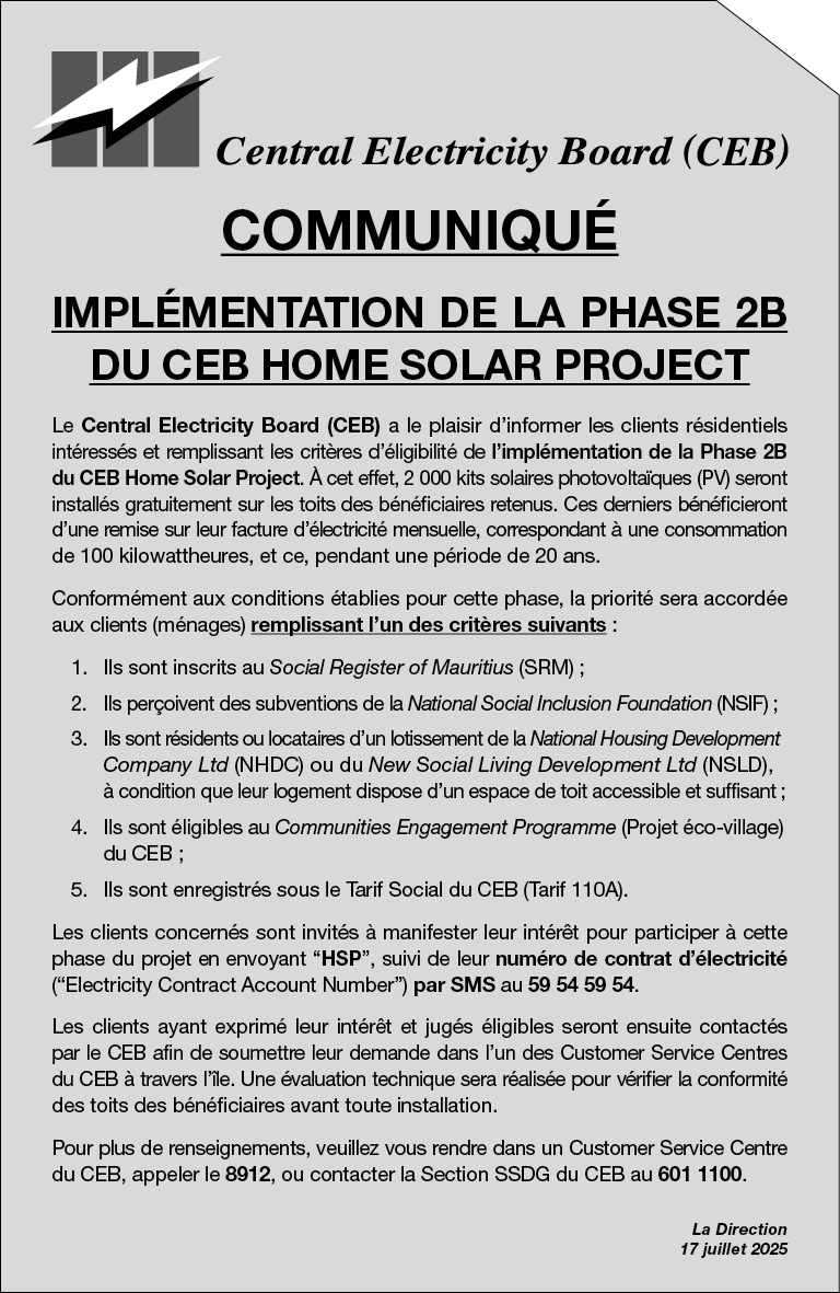 CEB: NEWS