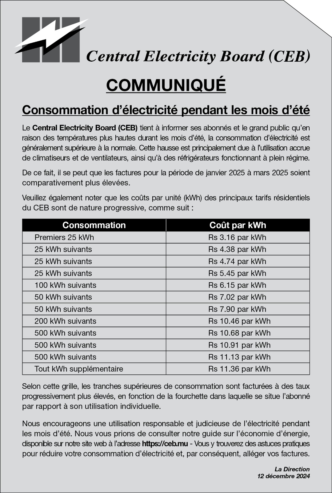 CEB: NEWS